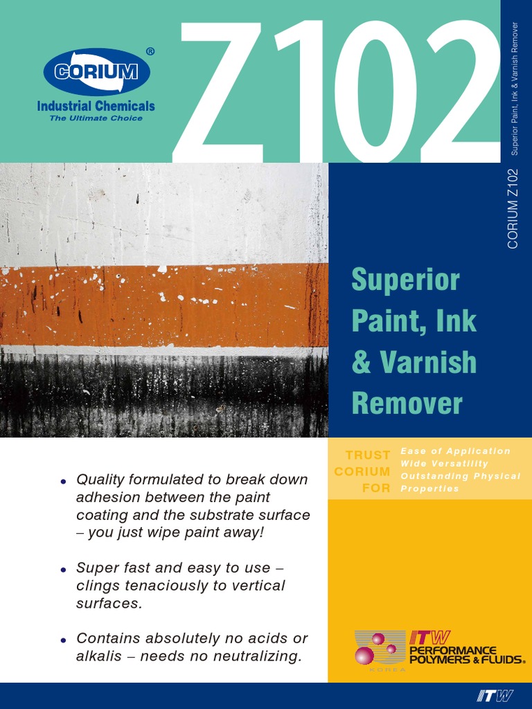 Superior Paint, Ink & Varnish Remover: Trust Corium FOR | PDF | Paint ...