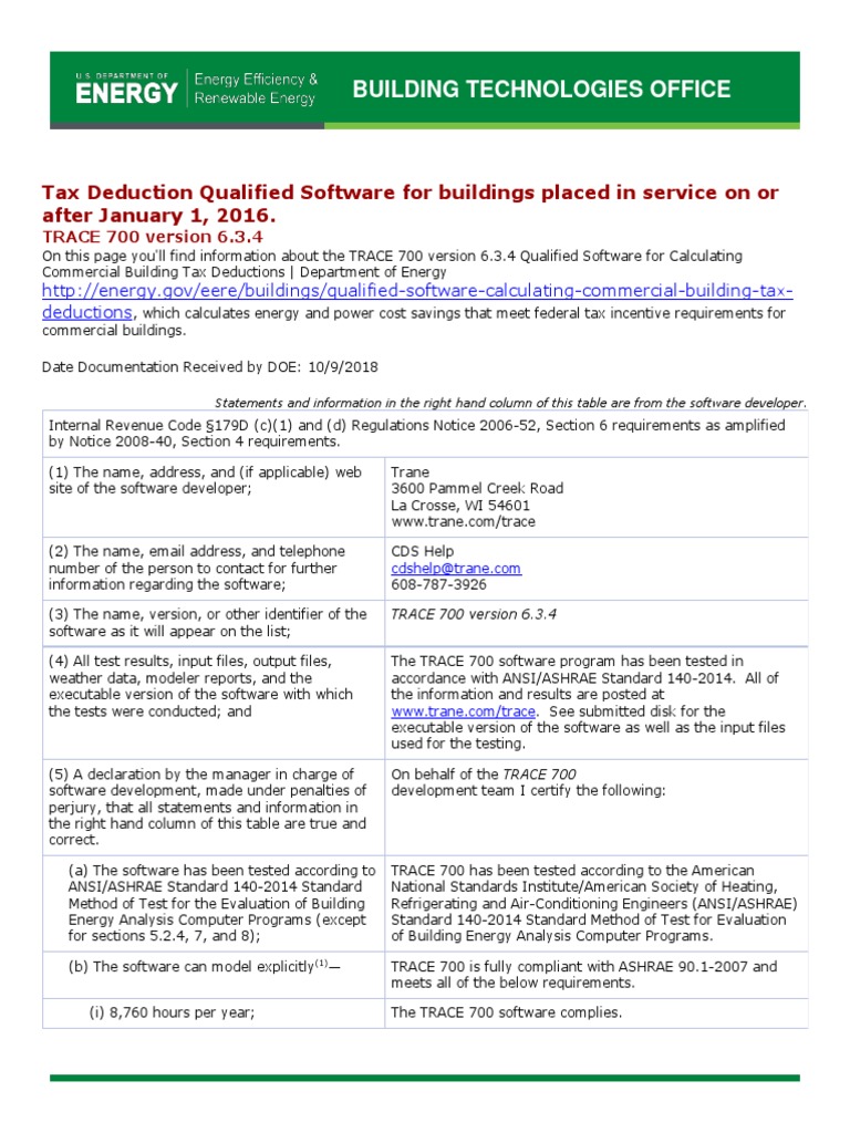TRACE 700 Software for Tax Deductions | PDF | Home Appliance | Civil ...