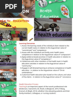 HE - Health Education Perspective | PDF | Health Education | Nursing