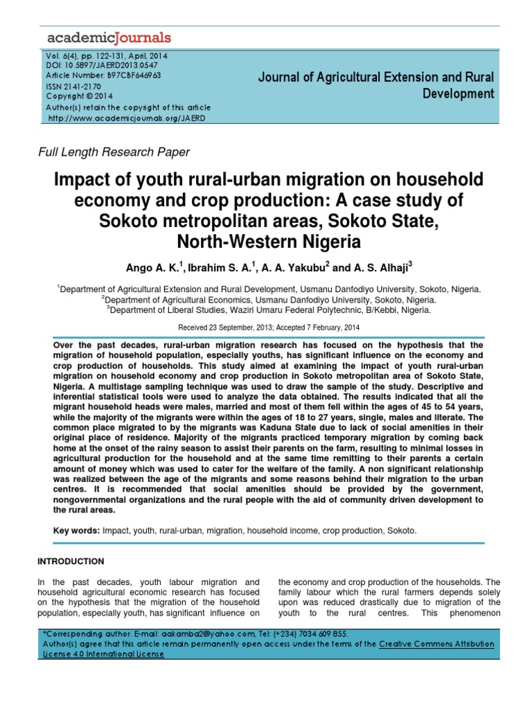 Rural Urban Household | PDF | Human Migration | Remittance