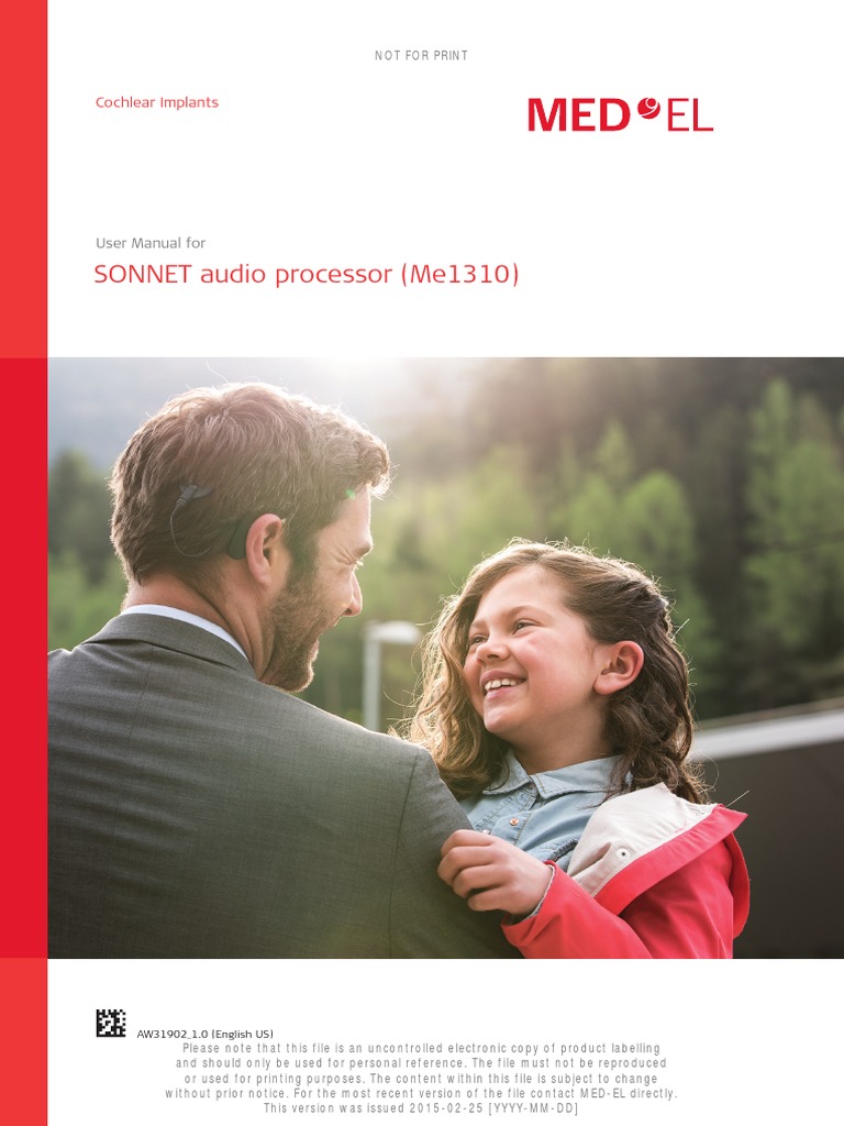 Aw31902 - 10 - Sonnet User Manual en English Us | PDF | Hearing Aid | Hearing