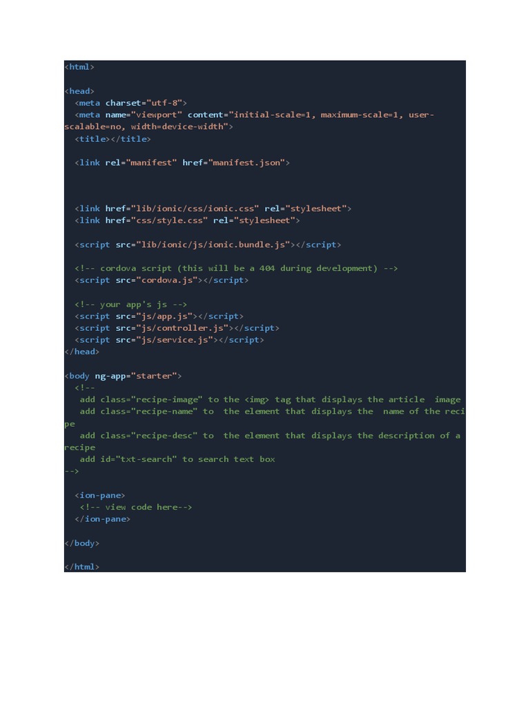 Charset Name Content: HTML Head Meta Meta Title Title Link | PDF