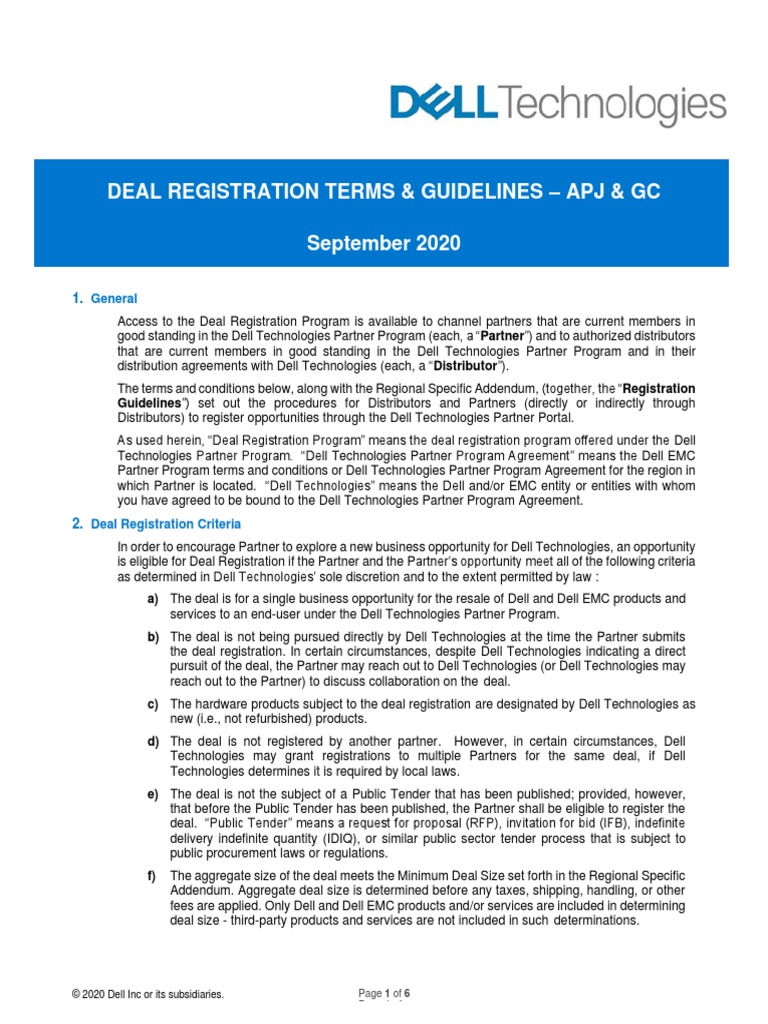 Dell Deal Registration Portal _ Ownership Transfer and Dell Product ...