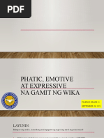 Grade 11 - Conative, Informative at Labeling Na Gamit NG Wika | PDF