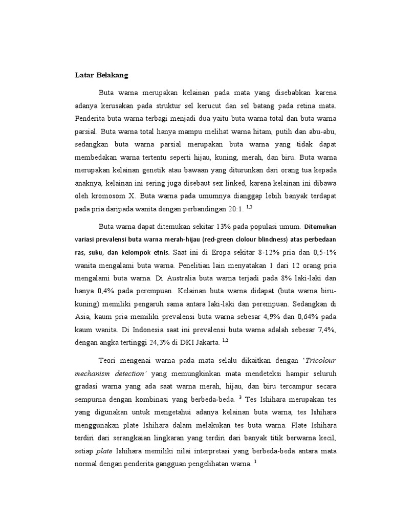 Memahami Buta Warna dan Tes Ishihara | PDF | Pengembangan Diri ...