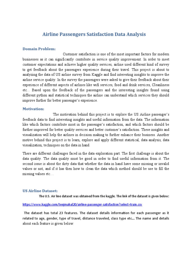 Airline Passenger Data Analysis | PDF | Principal Component Analysis ...