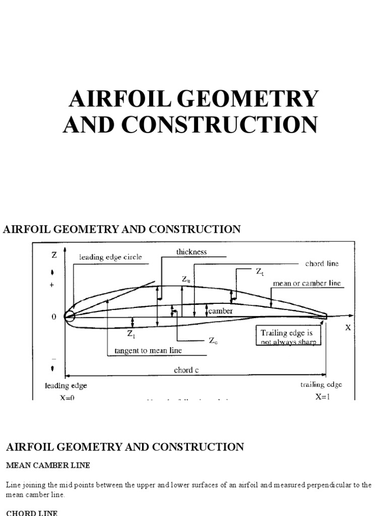 Airfoil Geometry and Construction | PDF | Airfoil | Aerodynamics