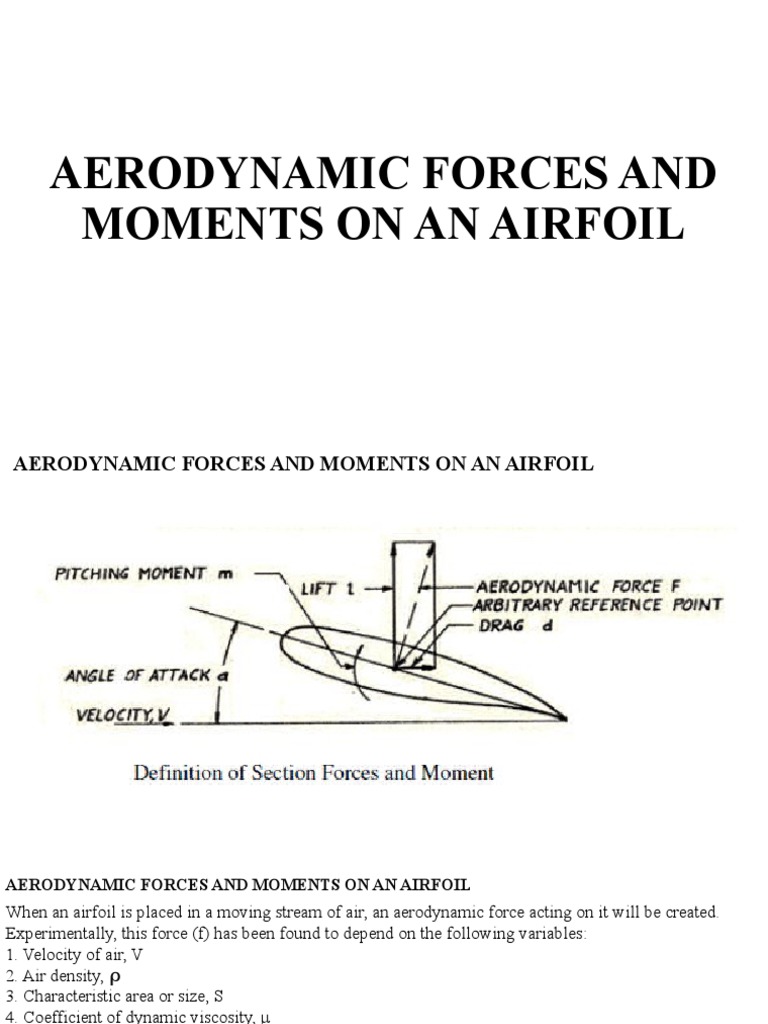 Aerodynamic Forces on Airfoils | PDF | Science & Mathematics ...