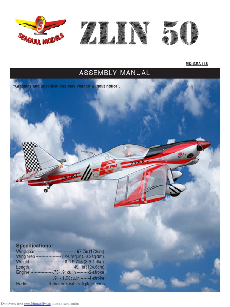 Zlin 50 | PDF | Aileron | Screw