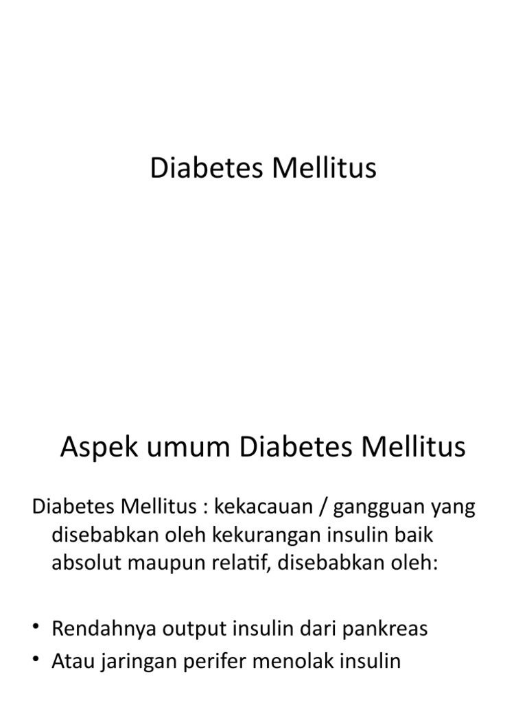 IPM 2.4 Diabetes Mellitus | PDF | Gaya Hidup