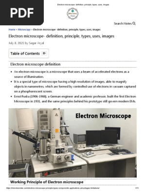 First Electron Microscope 1931