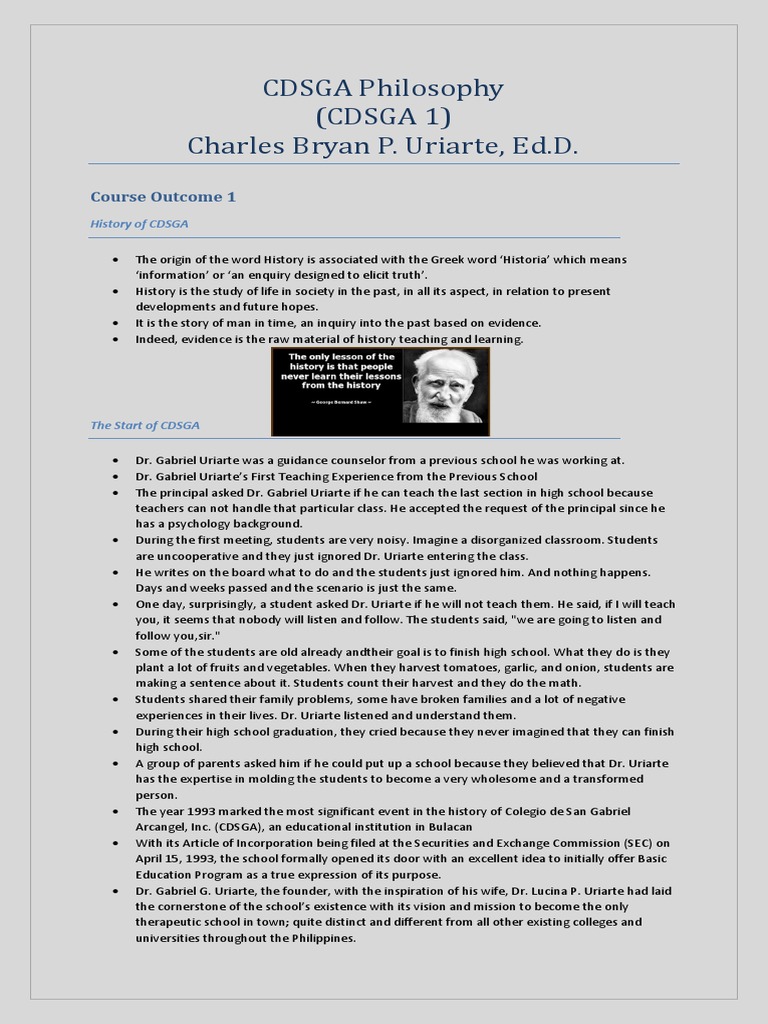 CDSGA Philosophy | PDF | Epistemology | Metaphysics