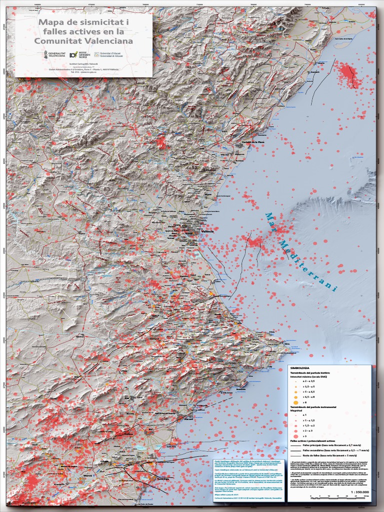 Mapa Sísmico de La Comunitat Valenciana | PDF