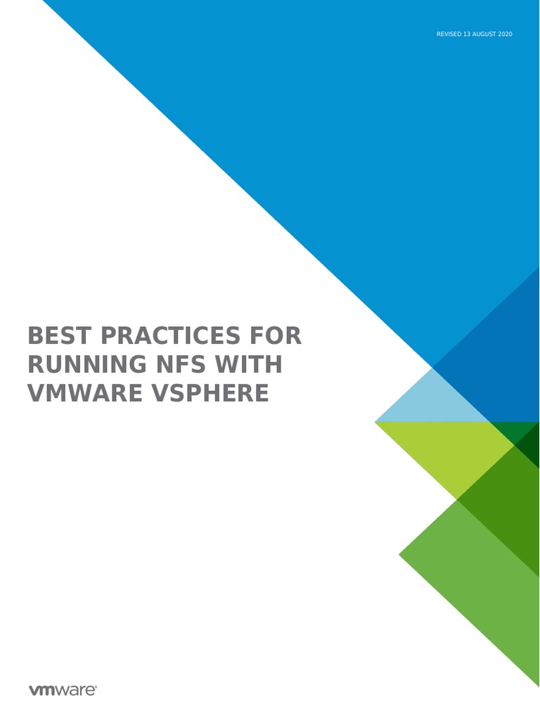 Best Practices For Running Nfs With Vmware Vsphere Noindex | PDF | Computer Network | Network ...
