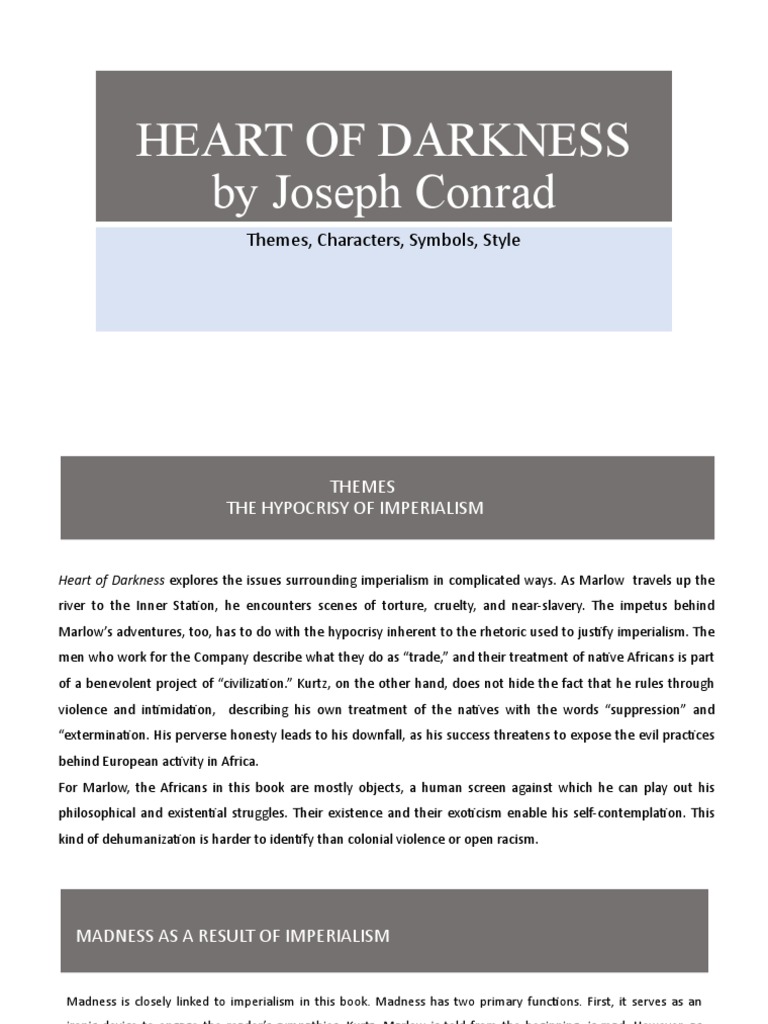Heart of Darkness | PDF | Heart Of Darkness | Kurtz (Heart Of Darkness)