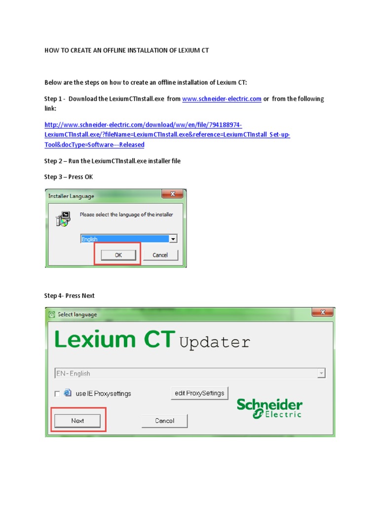 LexiumCT Offline Installation Steps | PDF | Computers
