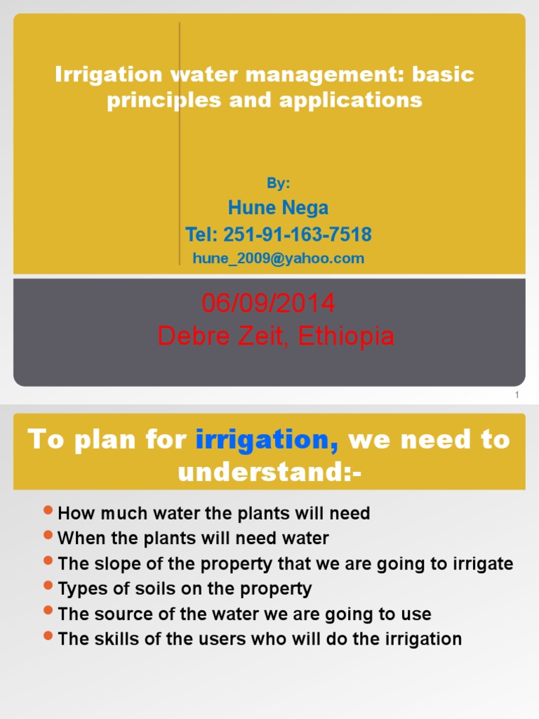 Irrigation Application Method | Download Free PDF | Irrigation | Water