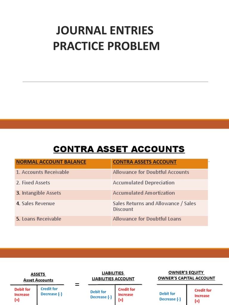 Accounting Process Practice Problem | PDF | Debits And Credits ...