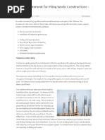 SOP FOR Bored Cast in Situ Pile Work | PDF | Deep Foundation | Concrete