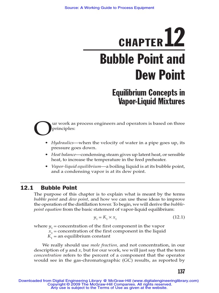Bubble Point and Dew Point 12 | Download Free PDF | Mechanical ...