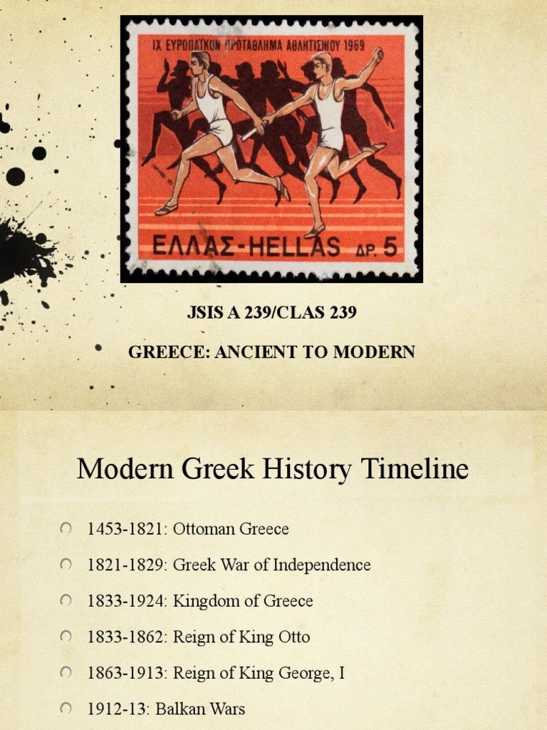 Modern Greek History Timeline | PDF | Greece | Greeks