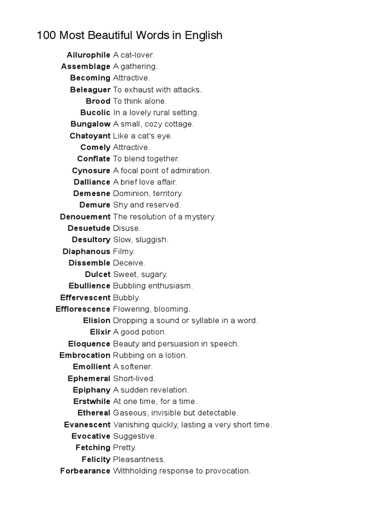 100 Words | PDF | Poetry | General Fiction
