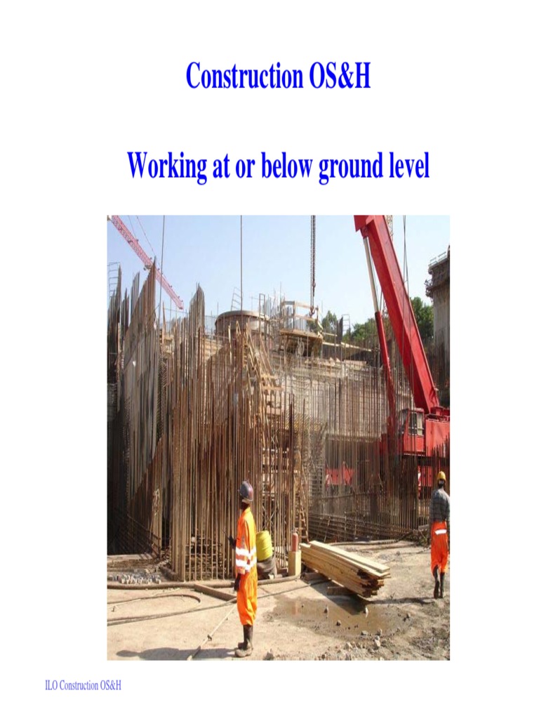 Working at or Below Ground Level | PDF | Safety