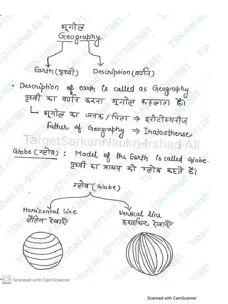 Geography Hand Written Notes | PDF