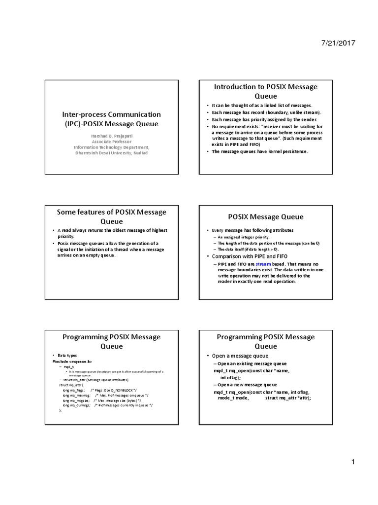 ANP - 4. IPC-message Queue | PDF | Operating System Technology | Computing