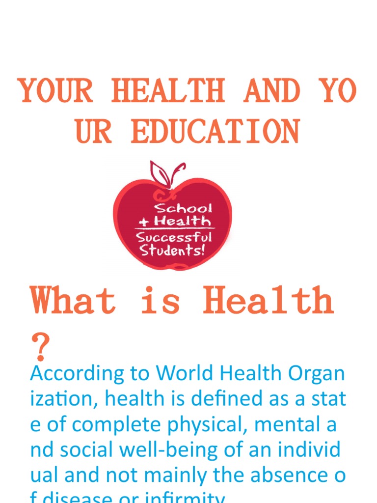 Your Health and Your Education | PDF