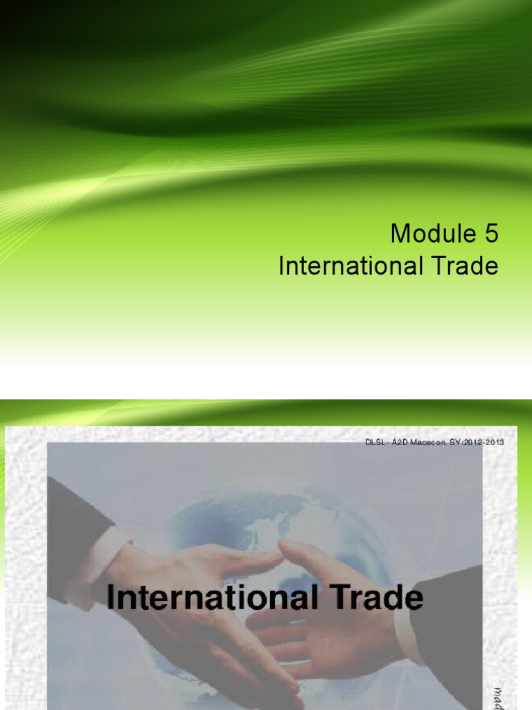 Module 5 - Trade | PDF