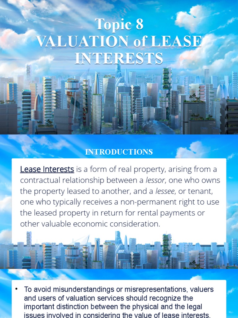 Topic 8 Valuation of Lease Interests | Download Free PDF | Lease ...