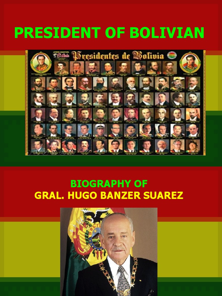 Biography of General Hugo Banzer Suarez - F | PDF