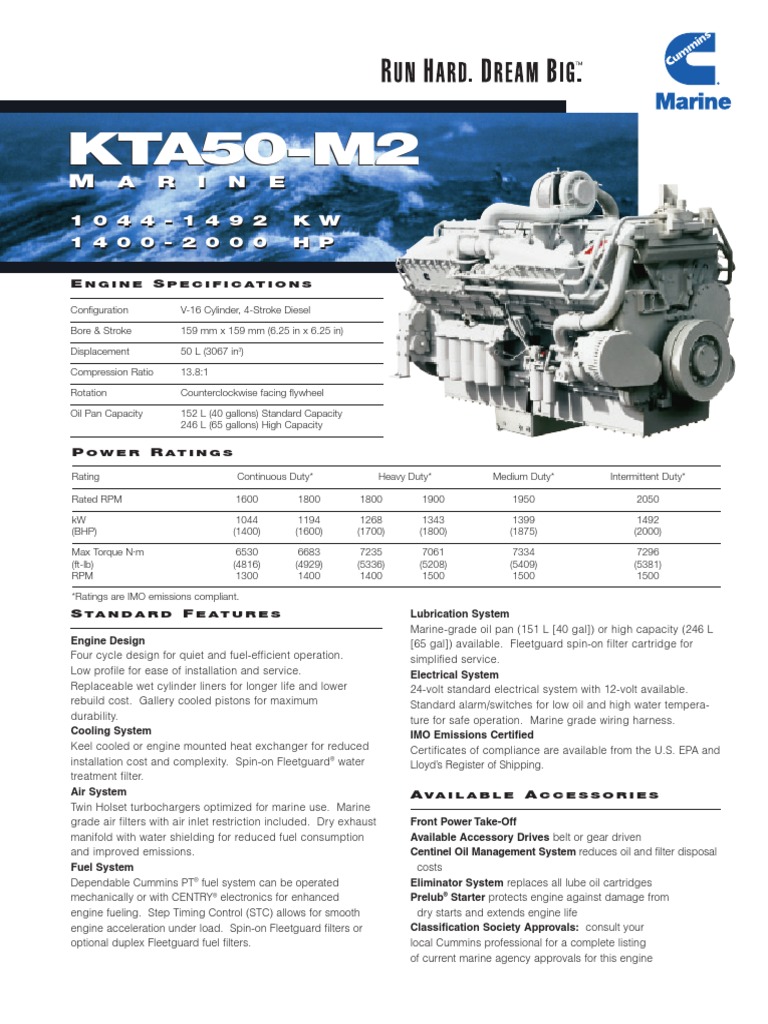 Kta50 M2 | PDF | Engines | Engine Technology