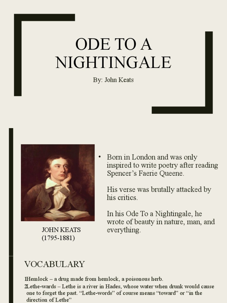 Ode To A Nightingale | PDF