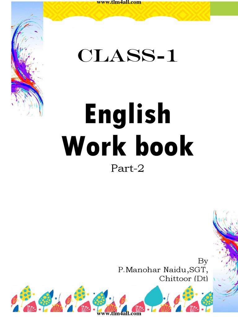 1st STD EnglishTLM Work Book Parts | PDF | Foot | Color