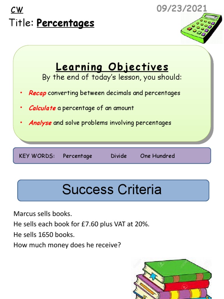 Percentage of A Quantity | PDF | Percentage | Mathematics