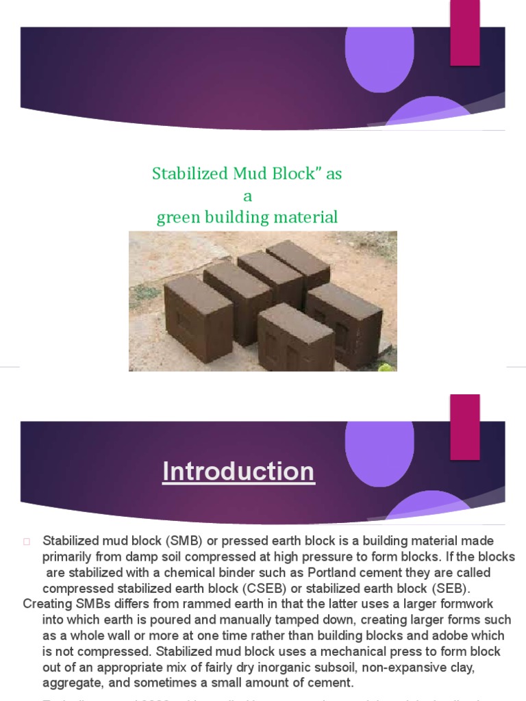 Stabilized Mud Block | PDF | Soil | Materials