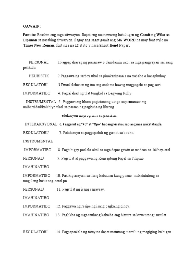 Paggamit NG "Po" at "Opo" Habang Kinakausap Ang Mas | PDF