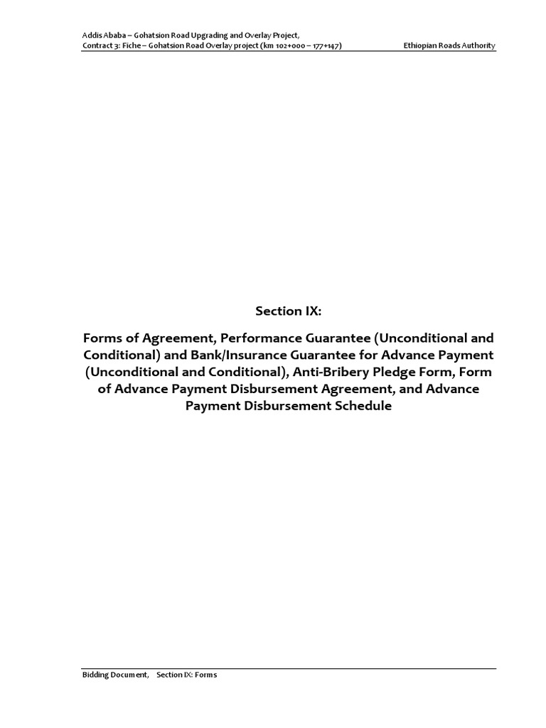 Section 9 Forms | PDF | Guarantee | Surety