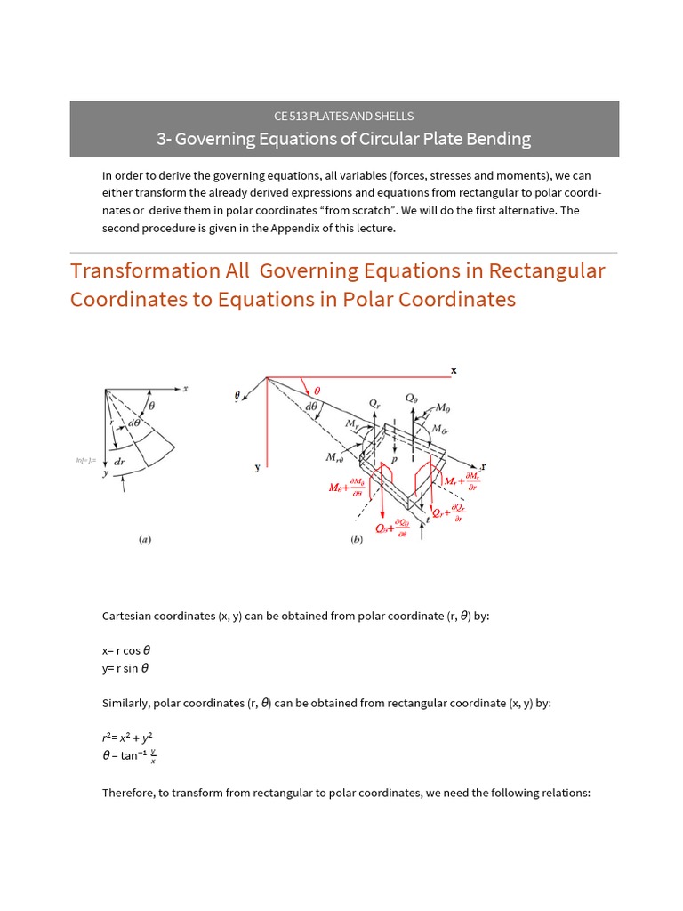 Transformation All Governing Equations in Rectangular Coordinates To ...