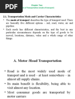 Chapter 1 - Introduction To Transportation Management | PDF | Transport ...