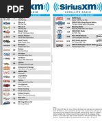 Sirius XM Channel Guide | PDF | Talk Radio | Rock Music