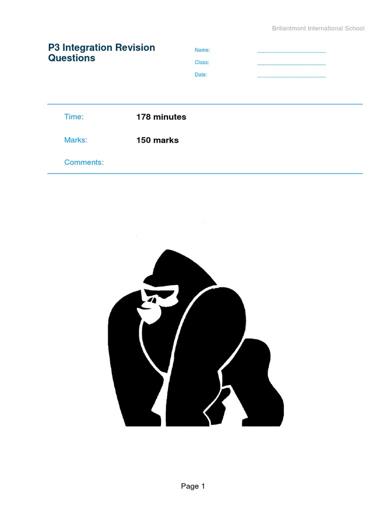 P3 Integration Revision Questions: 178 Minutes | PDF | Equations | Integral