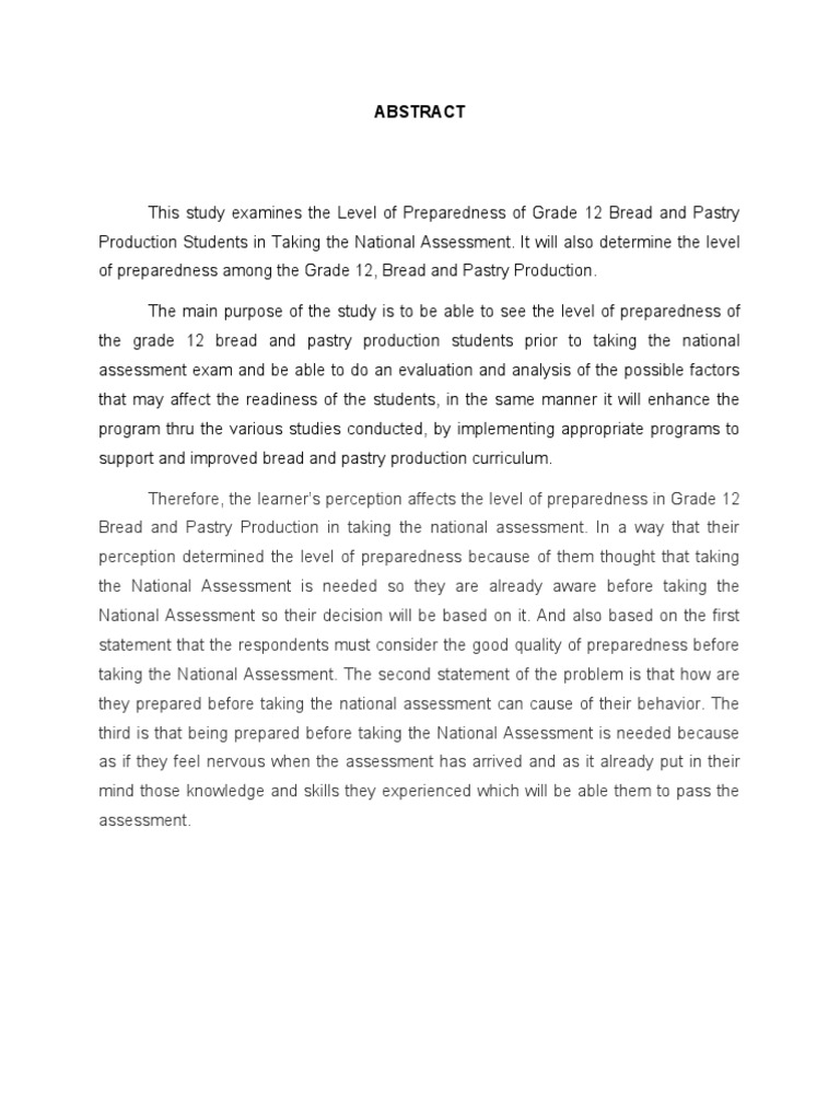 ABSTRACT (Practical Research) | PDF