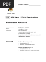 HSC Water Tank and Geometry Questions | PDF | Volume | Regression Analysis