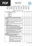 Respiratory Assessment Checklist | PDF | Lung | Thorax