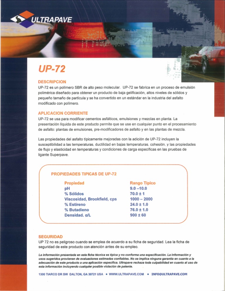 UP-72 TDS Spanish | PDF