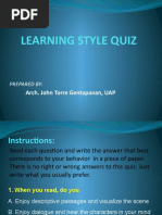 VARK Learning Style Questionnaire | PDF | Learning Styles | Cognition