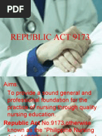 Summary of RA 9173 | PDF | Nursing | Health Care